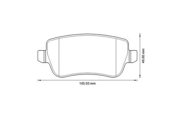 Zadnje kočione obloge S70-1540 - Fiat Croma 05-10