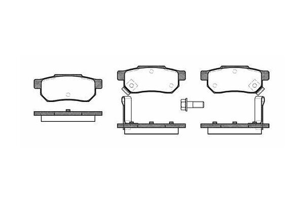 Zadnje kočione obloge S70-1549 - Honda Fit 08-15