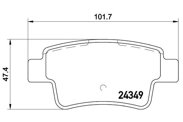 Zadnje kočione obloge S70-1552 - Opel Corsa 00-15