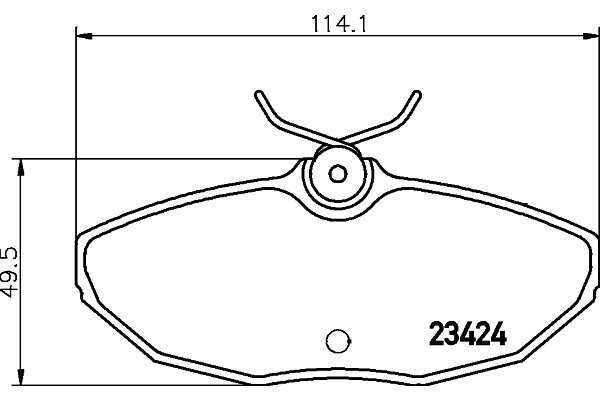 Zadnje kočione obloge S70-1606 - Jaguar