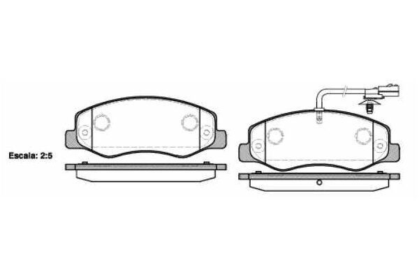 Zadnje kočione obloge S70-1607 - Opel, Renault