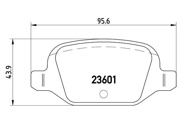 Zadnje kočione obloge S70-1611 - Fiat, Lancia