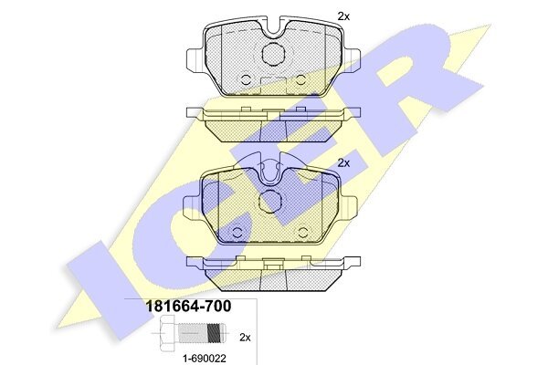 Zadnje kočione pakne 61552 - BMW