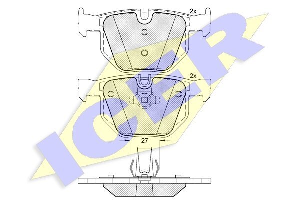 Zadnje kočione pakne 61554 - BMW