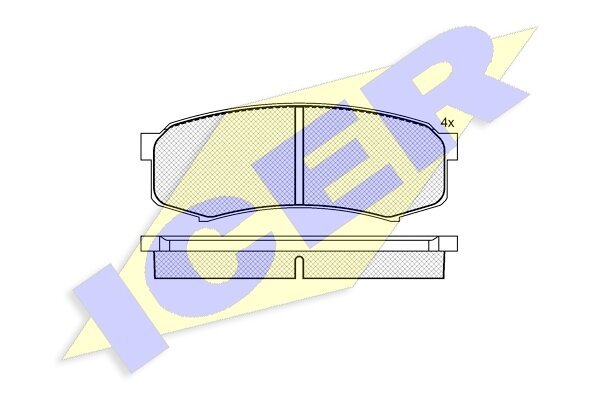 Zadnje kočione pakne 61632 - Toyota