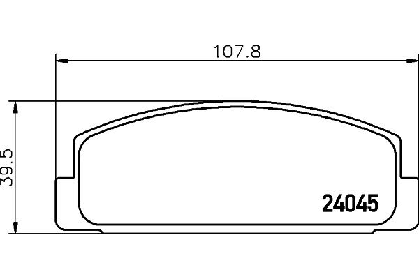 Zadnje kočione pakne 61752 - Mazda