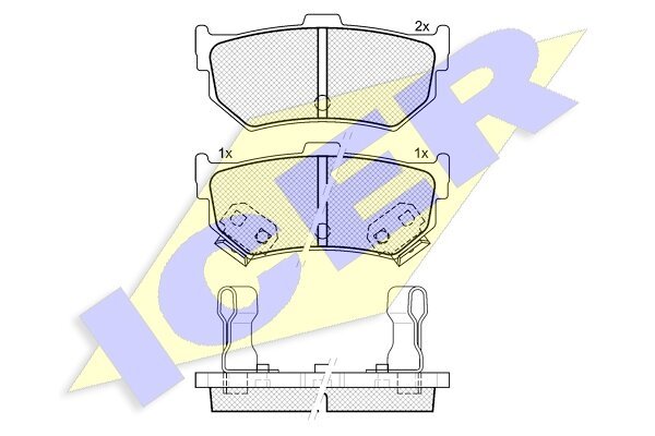 Zadnje kočione pakne 61761 - Honda