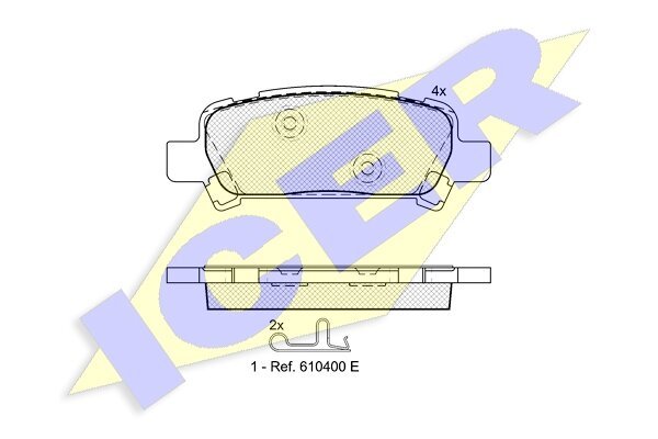 Zadnje kočione pakne 61771 - Subaru