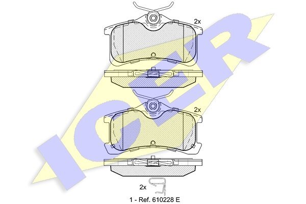 Zadnje kočione pakne 61787 - Toyota