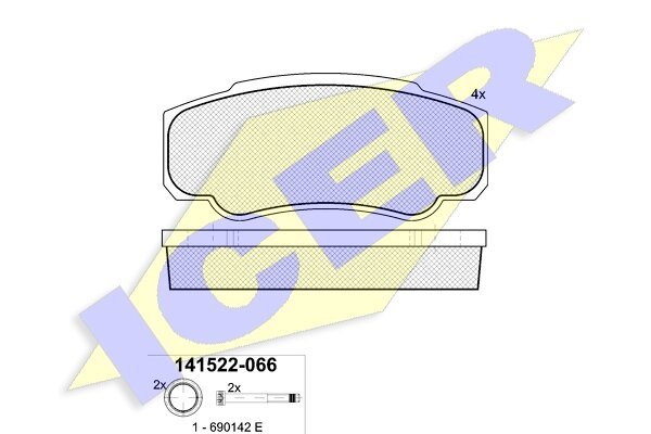 Zadnje kočione pakne 61841 - Citroen, Fiat, Peugeot