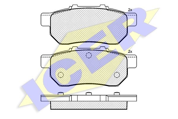 Zadnje kočione pakne 61857 - Honda, Rover