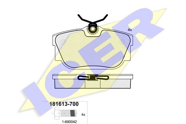 Zadnje kočione pakne 90357 - Volkswagen