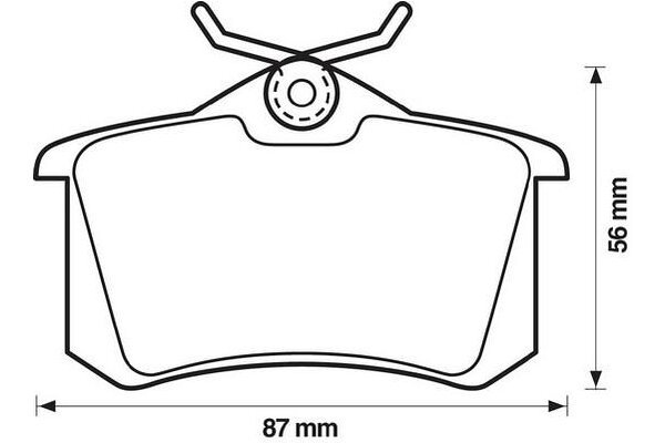 Zadnje kočione pakne S70-1001 - Seat, Volkswagen