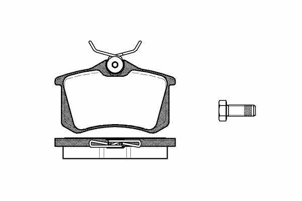 Zadnje kočione pakne S70-1003 - Volkswagen