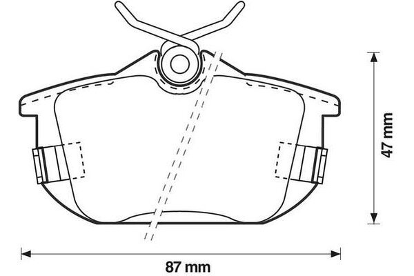 Zadnje kočione pakne S70-1058 - Mitsubishi, Volvo