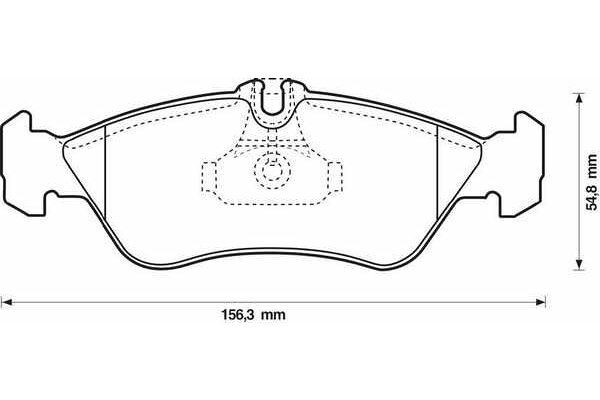 Zadnje kočione pakne S70-1060 - Mercedes-Benz, Volkswagen