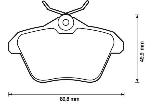 Zadnje kočione pakne S70-1084 - Alfa Romeo