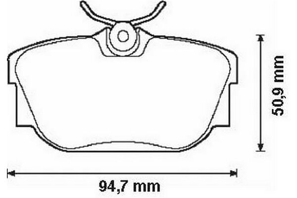 Zadnje kočione pakne S70-1086 - Opel, Renault