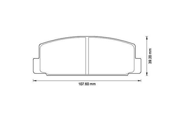 Zadnje kočione pakne S70-1105 - Mazda