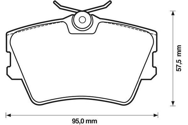 Zadnje kočione pakne S70-1129 - Opel, Renault