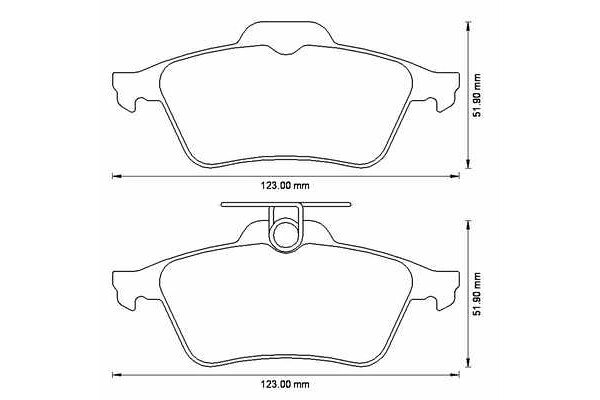 Zadnje kočione pakne S70-2025 - Nissan, Opel, Renault