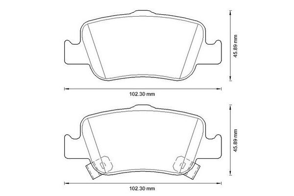 Zadnje kočione pločice S70-1362 - Toyota Verso 09-13