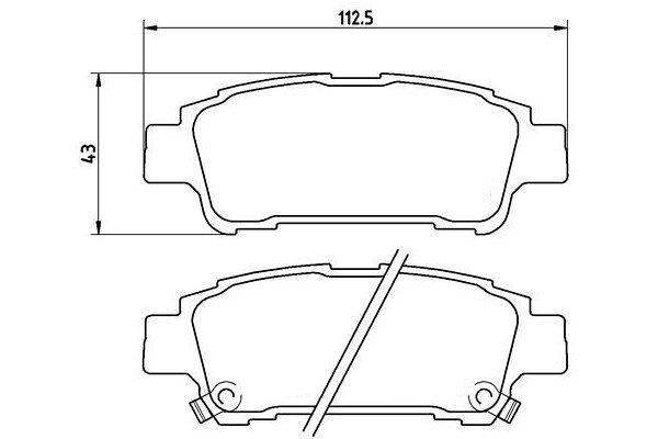 Zadnje kočione pločice S70-1550 - Audi, Volkswagen
