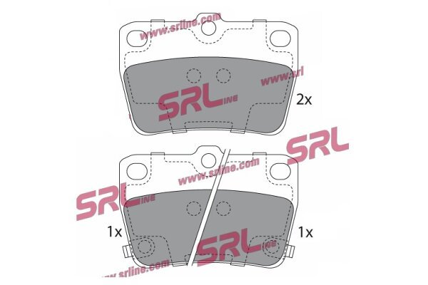 Zadnje kočione pločice S70-1570 - Kia Sorento 02-09