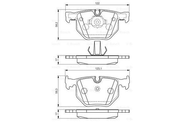 Zadnje obloge kočnica BS0986491030 - Fiat Uno 83-02