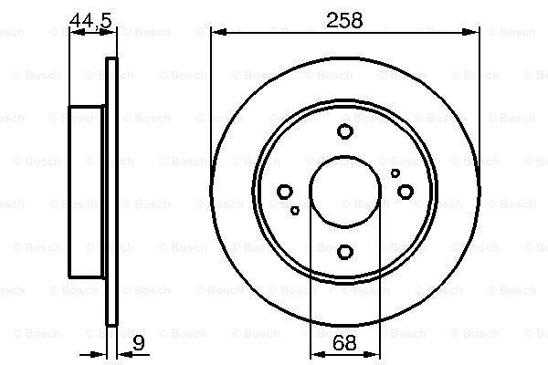 Zadnji diskovi kočnica BS0986478284 - Nissan Primera 90-96