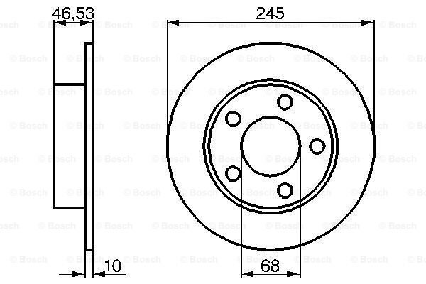 Zadnji diskovi kočnica BS0986478315 - Audi A8 94-03