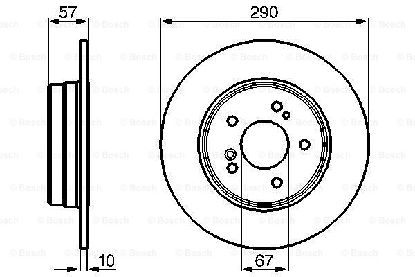 Zadnji diskovi kočnica BS0986478446 - Mercedes-Benz Razred SL 89-01