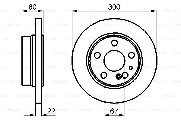 Zadnji diskovi kočnica BS0986478566 - Mercedes-Benz Razred S 91-05