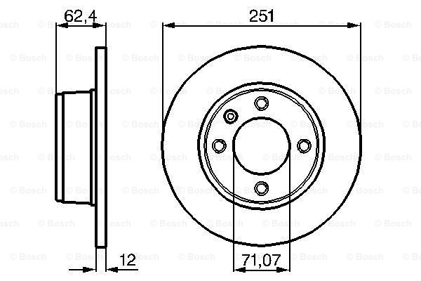 Zadnji diskovi kočnica BS0986478879 - Citroen Xantia 93-