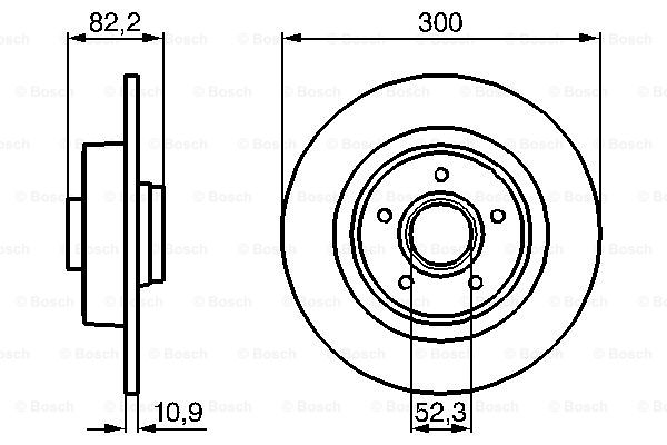 Zadnji diskovi kočnica BS0986478971 - Renault Vel Satis 02-