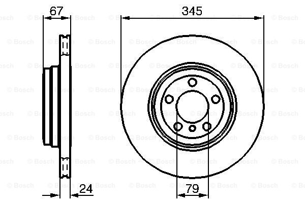 Zadnji diskovi kočnica BS0986479005 - BMW Serije 7 01-08
