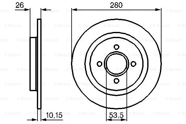 Zadnji diskovi kočnica BS0986479049 - Ford Focus 98-08