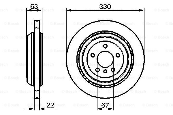 Zadnji diskovi kočnica BS0986479285 - Mercedes-Benz Razred GL 06-12