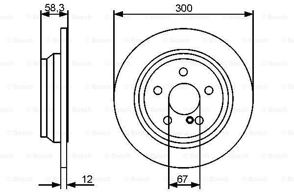 Zadnji diskovi kočnica BS0986479414 - Mercedes-Benz Razred S 05-13