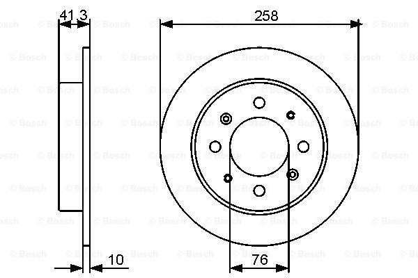 Zadnji diskovi kočnica BS0986479462 - Kia Cerato 04-08