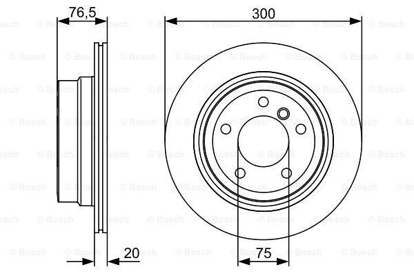 Zadnji diskovi kočnica BS0986479496 - BMW Serije 1 04-11