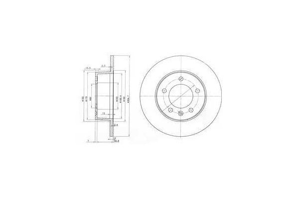 Zadnji kočioni diskovi 61943 - Opel, Renault