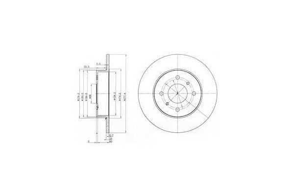 Zadnji kočioni diskovi 61972 - Nissan