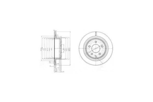 Zadnji kočioni diskovi 61973 - Nissan