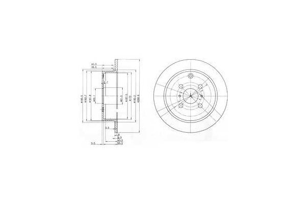 Zadnji kočioni diskovi 62006 - Toyota