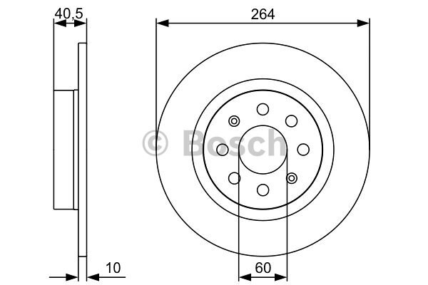 Zadnji kočioni diskovi BS0986479517 - Opel Adam 13-