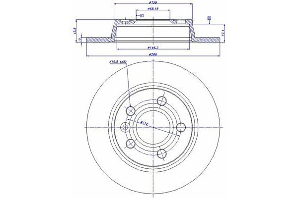 Zadnji kočioni diskovi S71-1025 - Ford