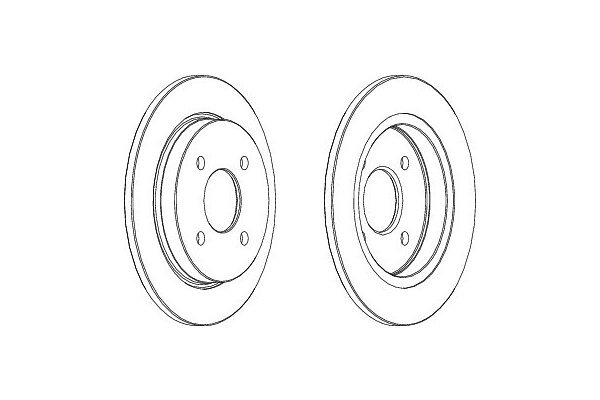 Zadnji kočioni diskovi S71-1026S - Ford Scorpio 94-99