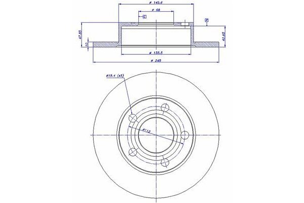 Zadnji kočioni diskovi S71-1073 - Audi