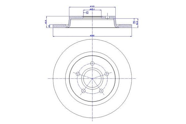 Zadnji kočioni diskovi S71-1156 - Ford